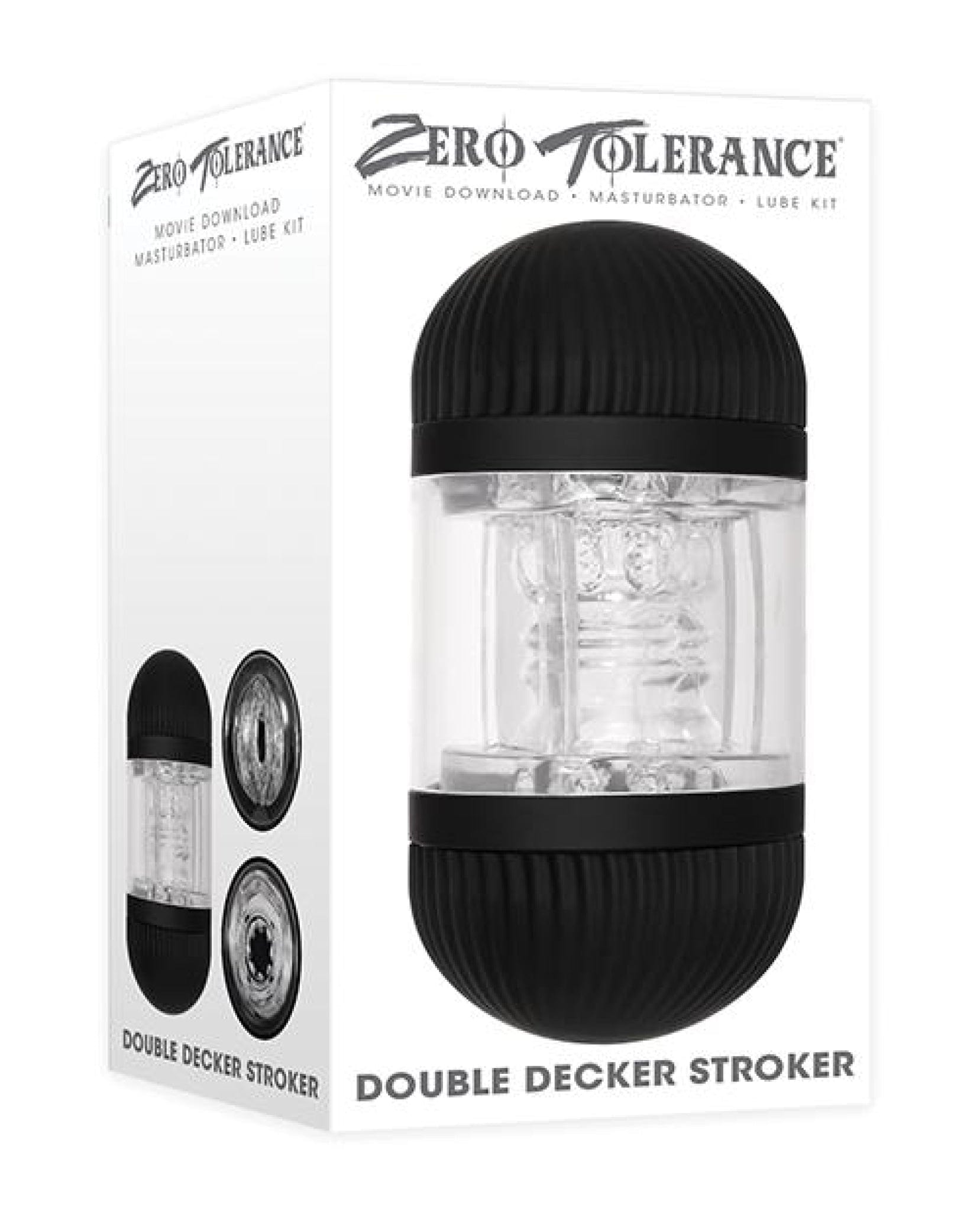 Zero Tolerance Double Decker Stroker - Black-clear – Doll Authority